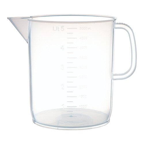 81105 | Beaker with Handle, Short Form, PP, 5000 mL (each)